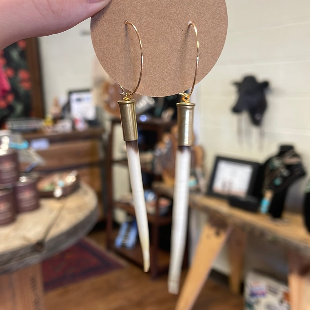 Porcupine Quill Earrings – Wandering Vaquera Turquoise