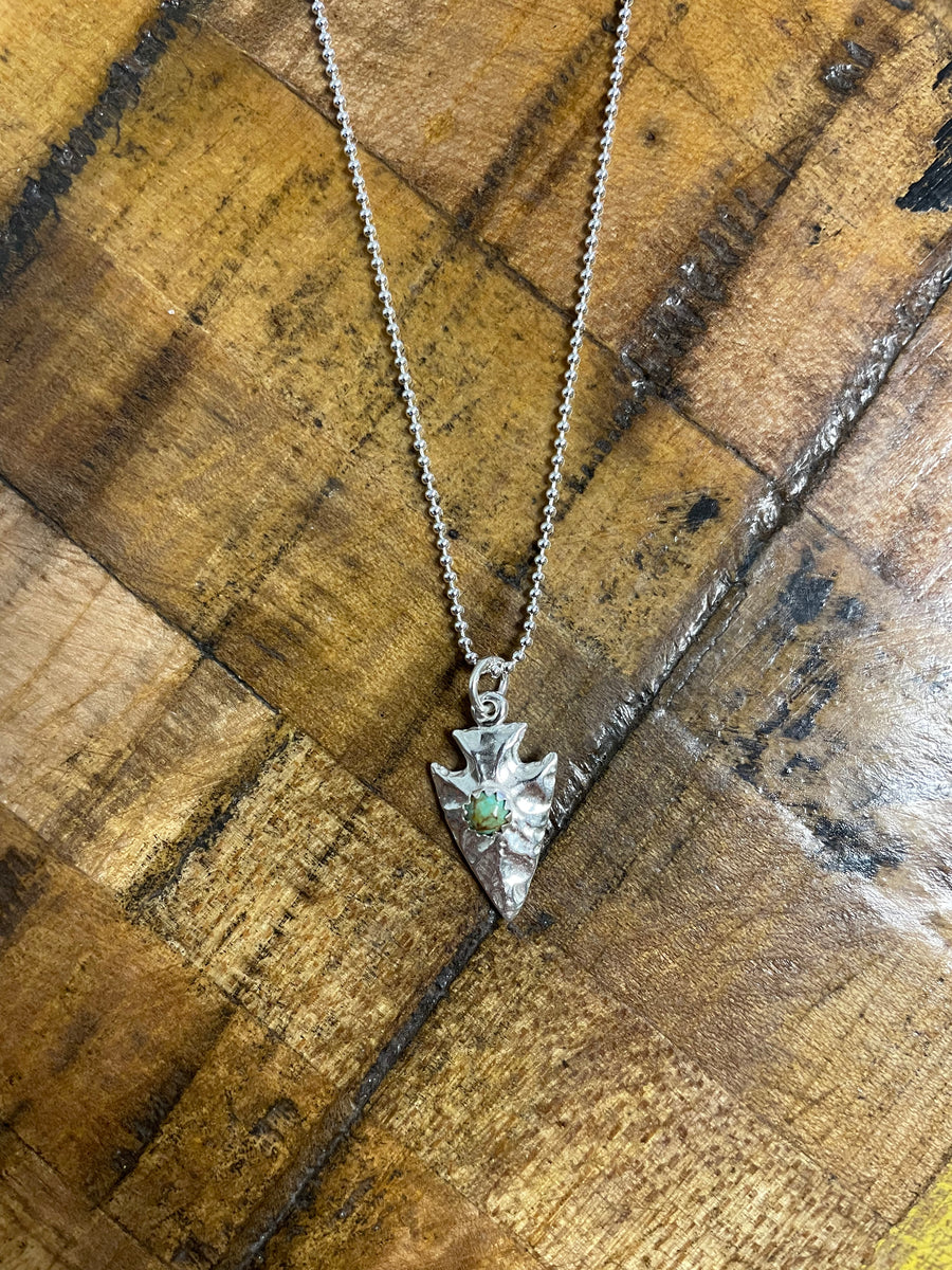 Arrowhead Necklace – Wandering Vaquera Turquoise